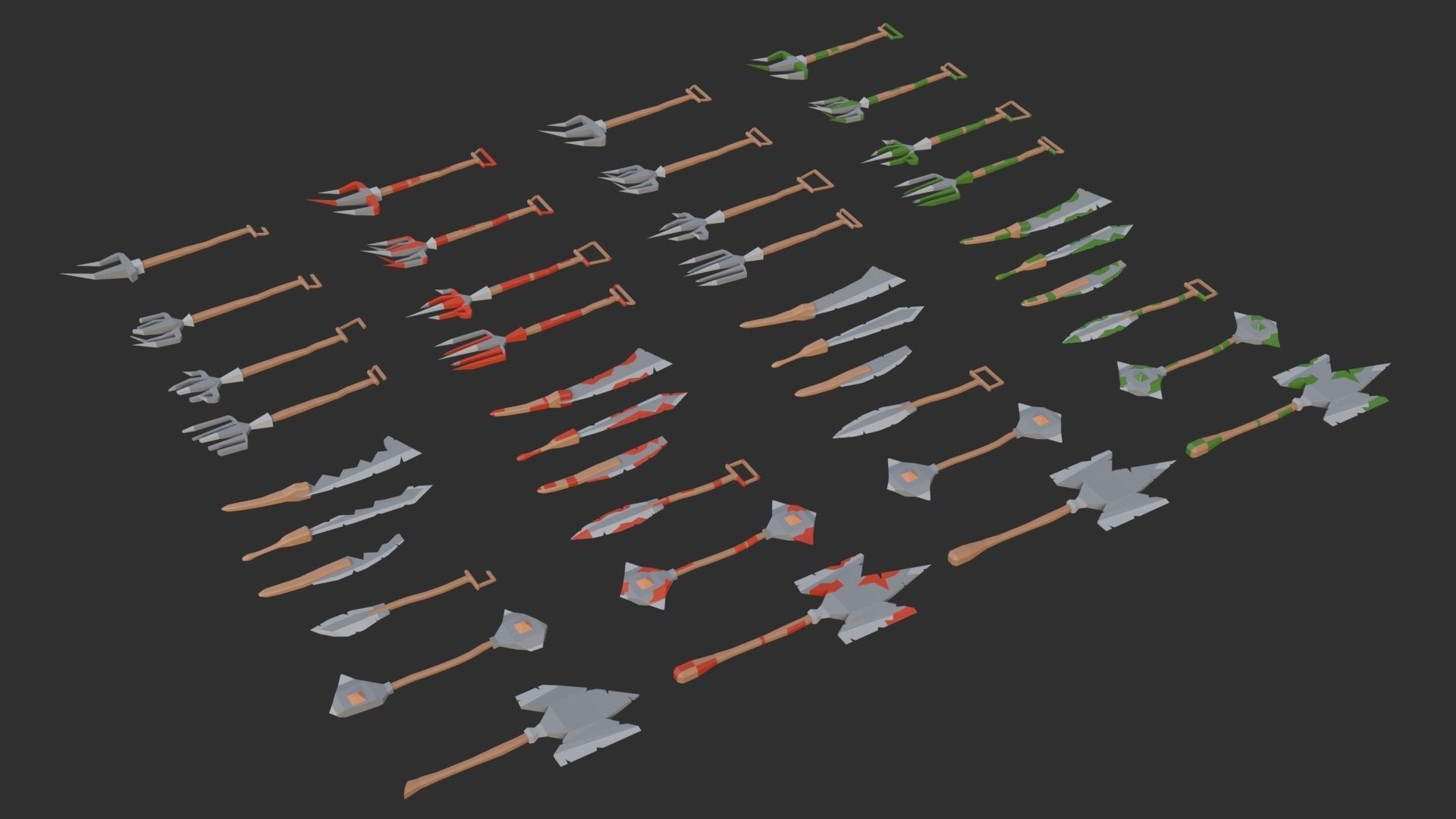 3D model Low Poly Tools Pack VR / AR / low-poly | CGTrader