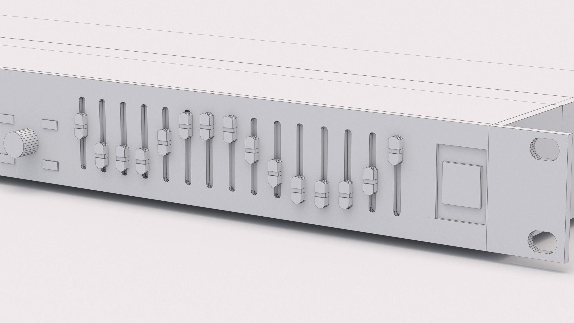 Behringer FBQ1502HD Audio Equalizer 3D model | CGTrader