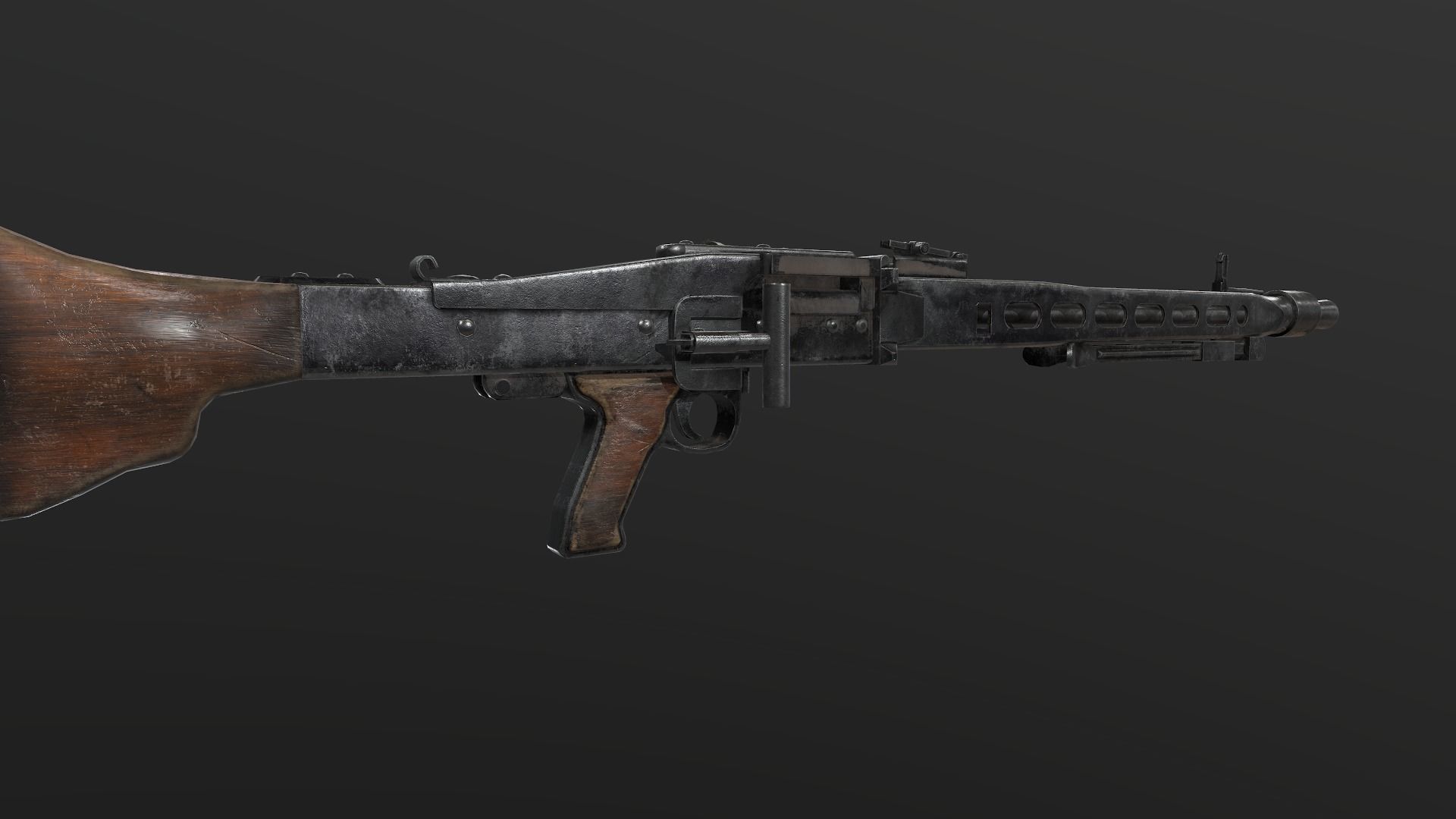 3D model MG-42 WW2 German Machine gun VR / AR / low-poly | CGTrader