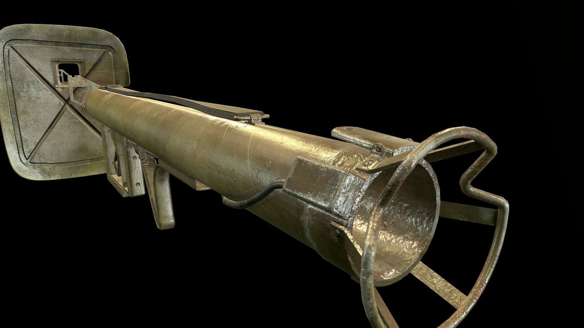 3D model Panzerschrek - German WW2 Rocket launcher VR / AR / low-poly ...