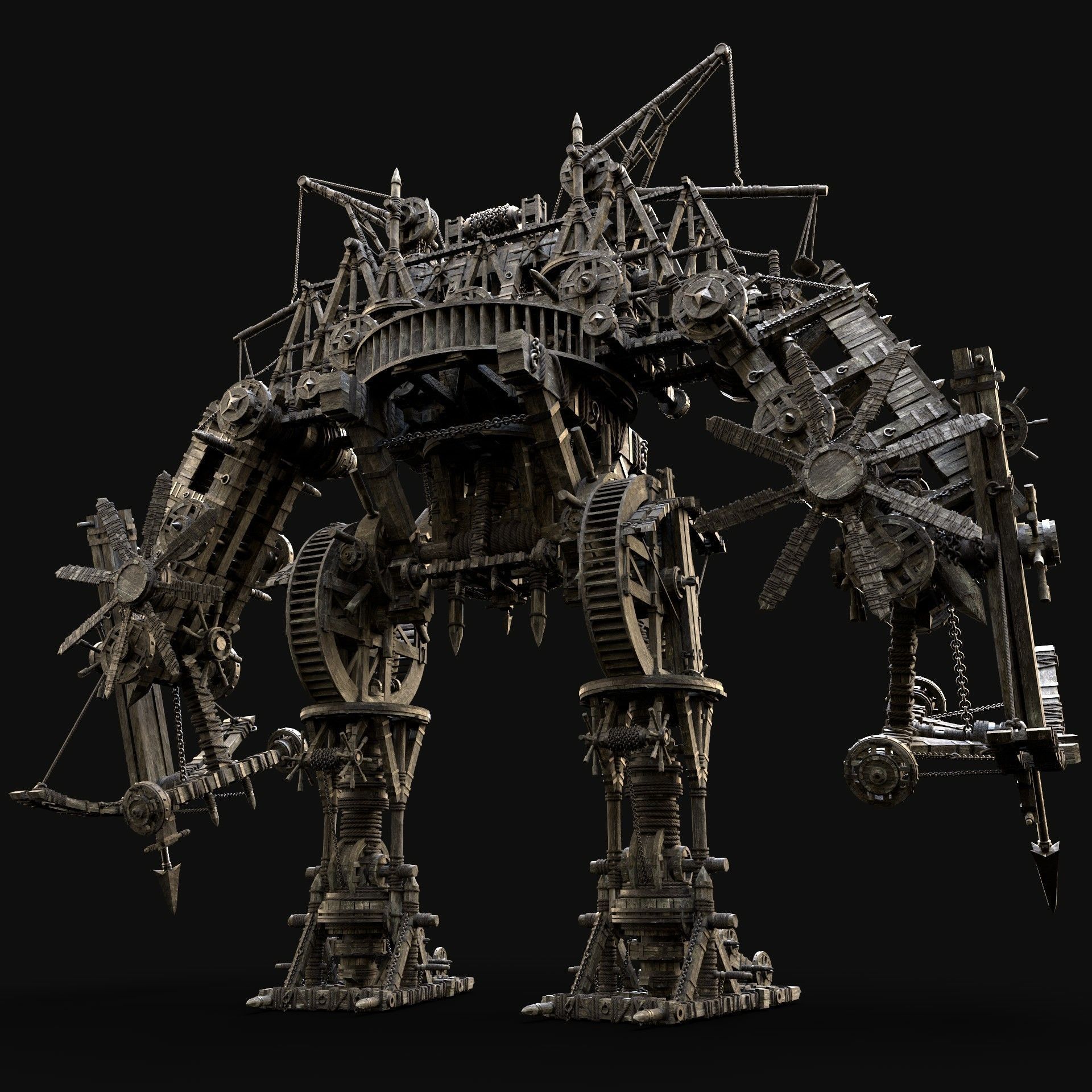 MECH GIANT ROBOT SIEGE WAR MACHINE MEDIEVAL MECHA COLLECTION AAA | CGTrader