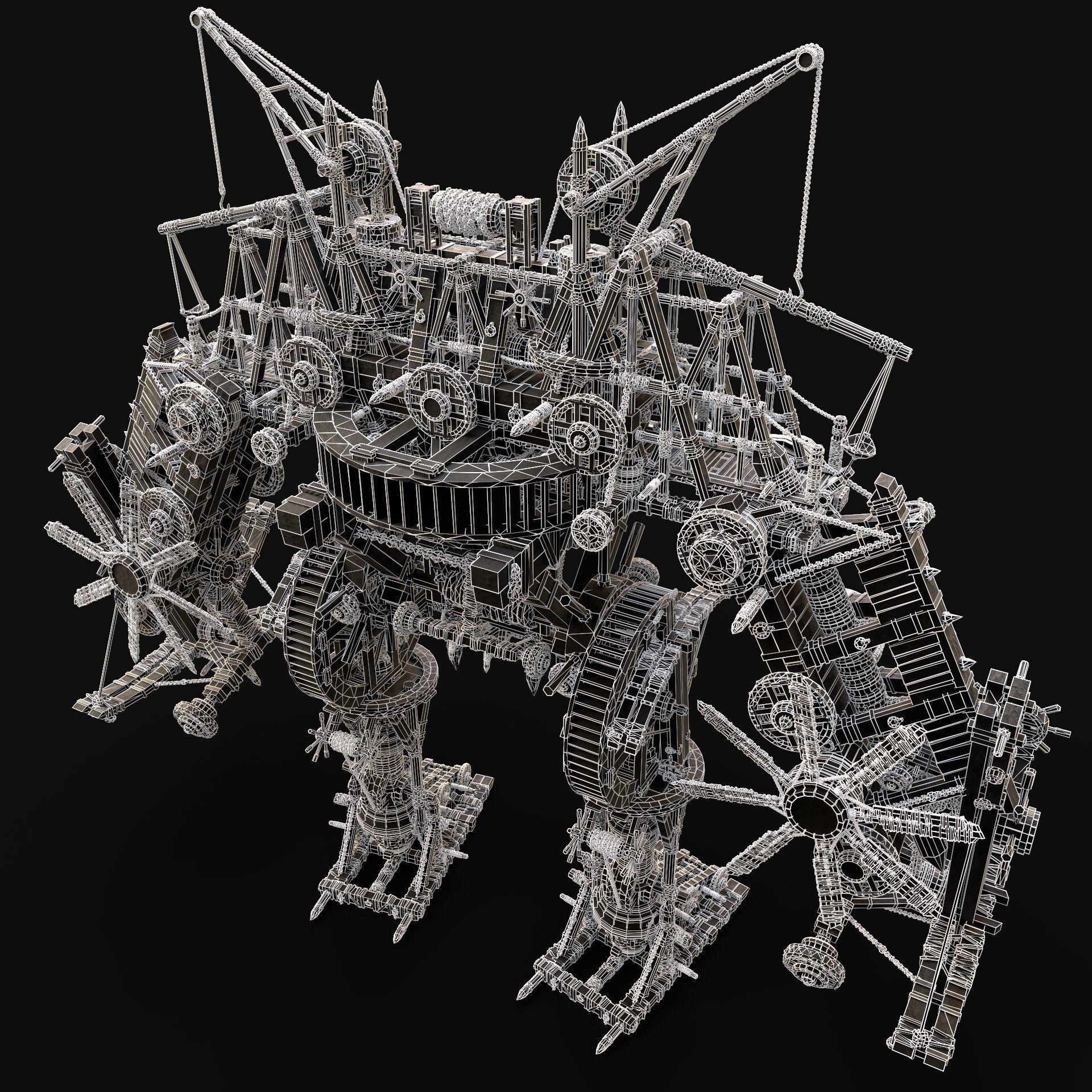 MECH GIANT ROBOT SIEGE WAR MACHINE MEDIEVAL MECHA COLLECTION AAA | CGTrader