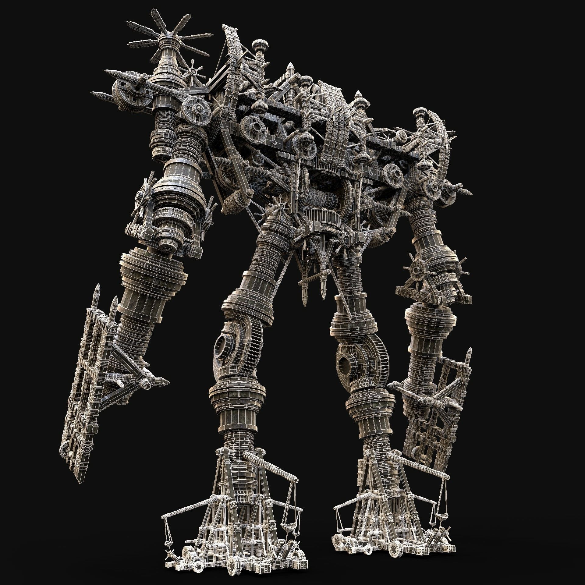 MECH GIANT ROBOT SIEGE WAR MACHINE MEDIEVAL MECHA COLLECTION AAA | CGTrader