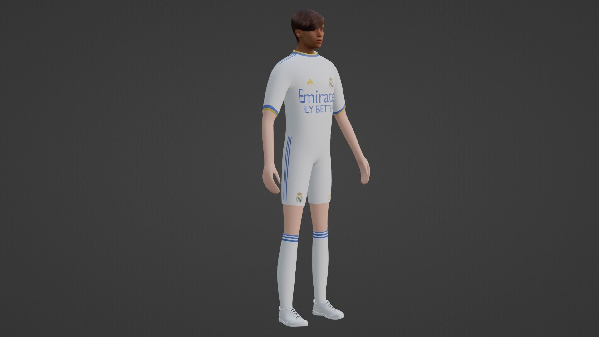 3D model Soccer Player - Real Madrid VR / AR / low-poly | CGTrader