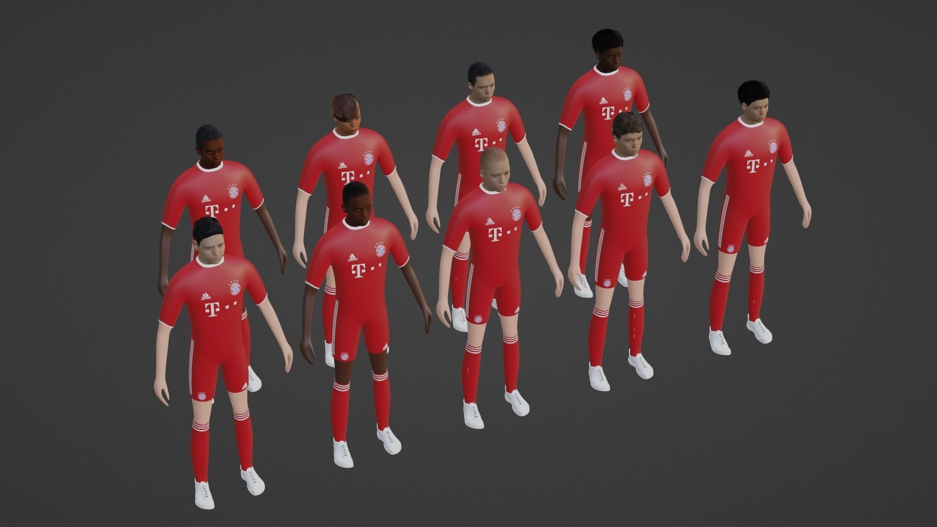 3D model Bayern Team VR / AR / low-poly | CGTrader