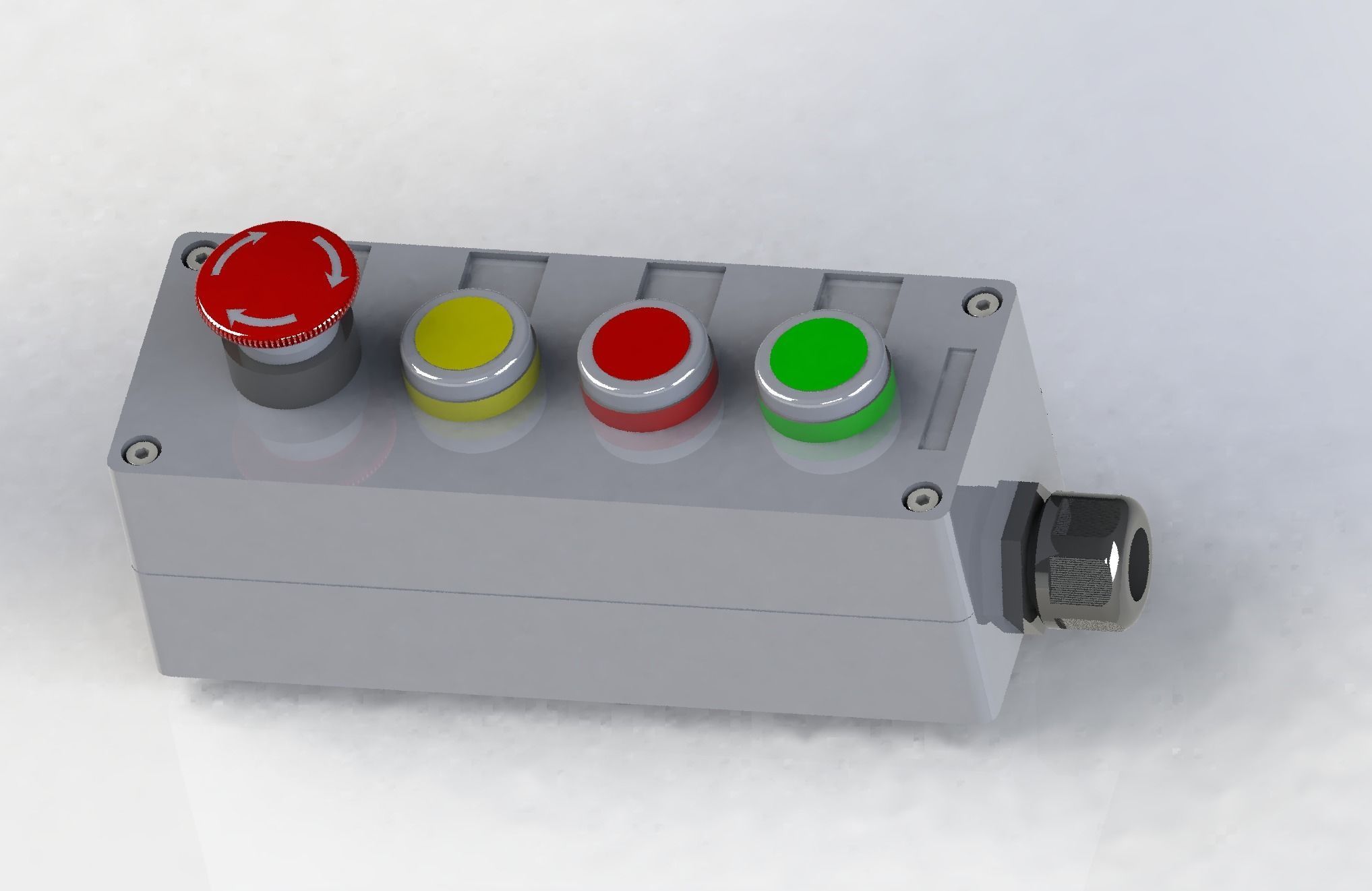 Electric control box 3D model | CGTrader