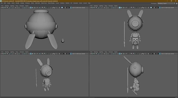 Rabbit the robo 3D model | CGTrader