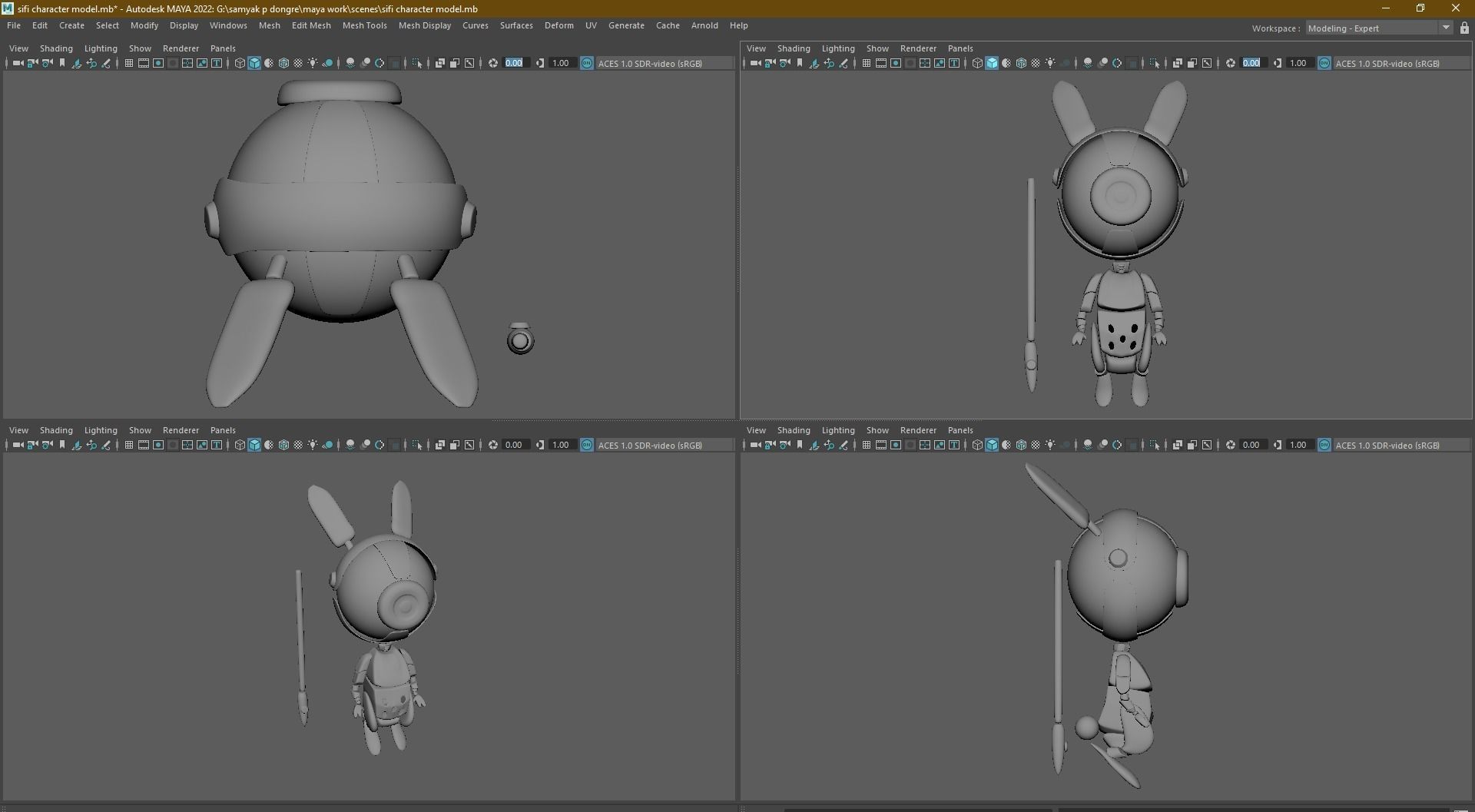 Rabbit the robo 3D model | CGTrader