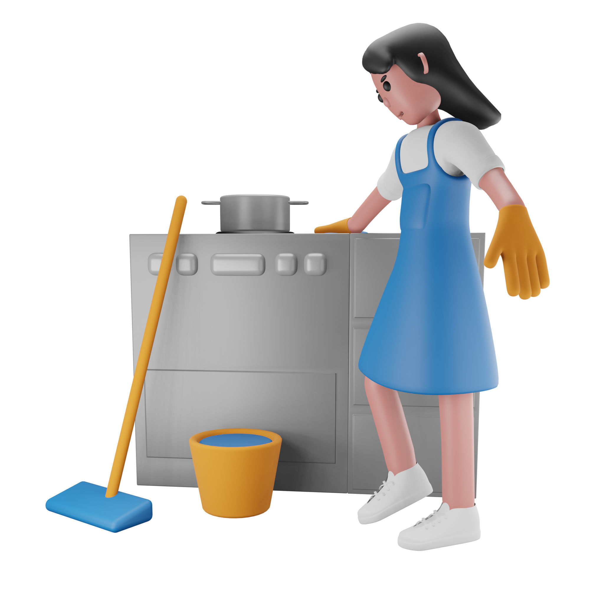 3D model Cleaning Service Icon Pack 3D Model VR / AR / low-poly | CGTrader