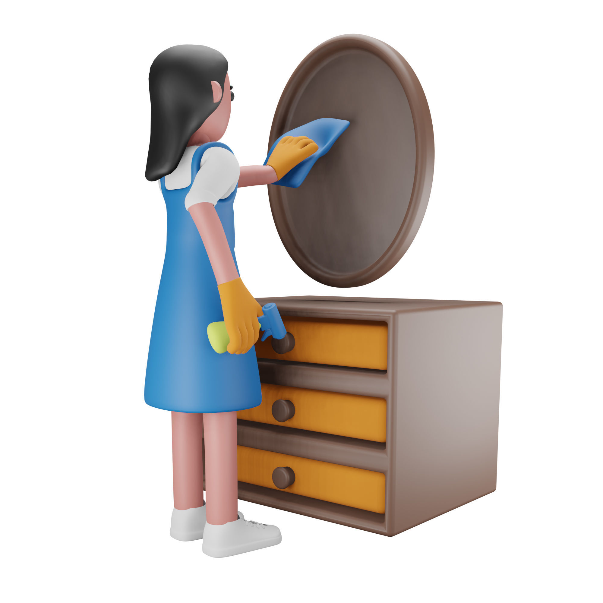 3D model Cleaning Service Icon Pack 3D Model VR / AR / low-poly | CGTrader