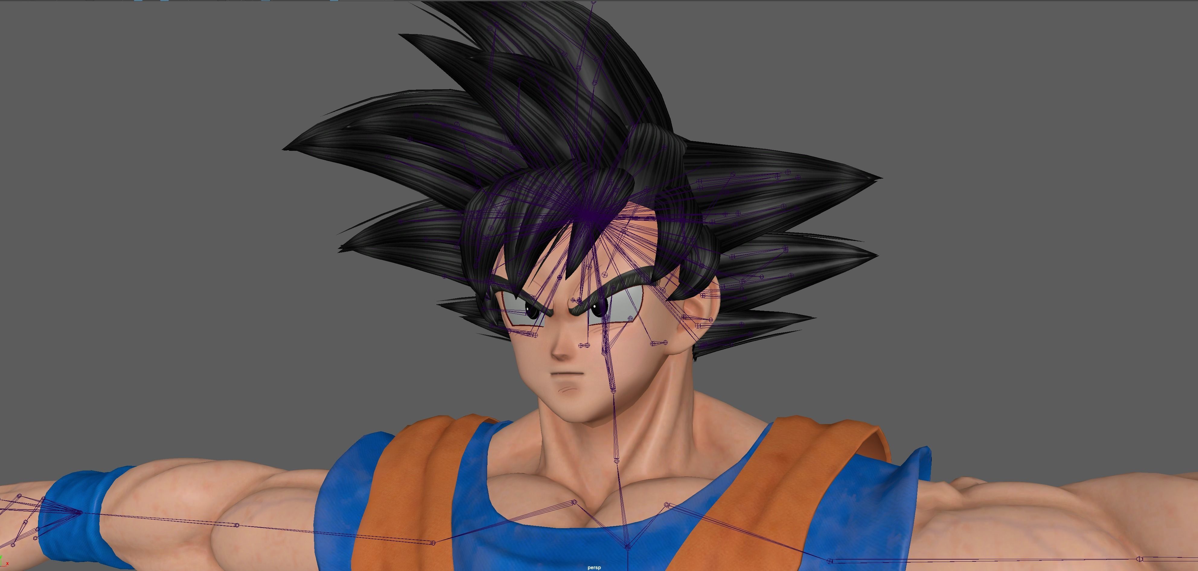 Goku Rigged- Dragon ball z 3D model rigged | CGTrader