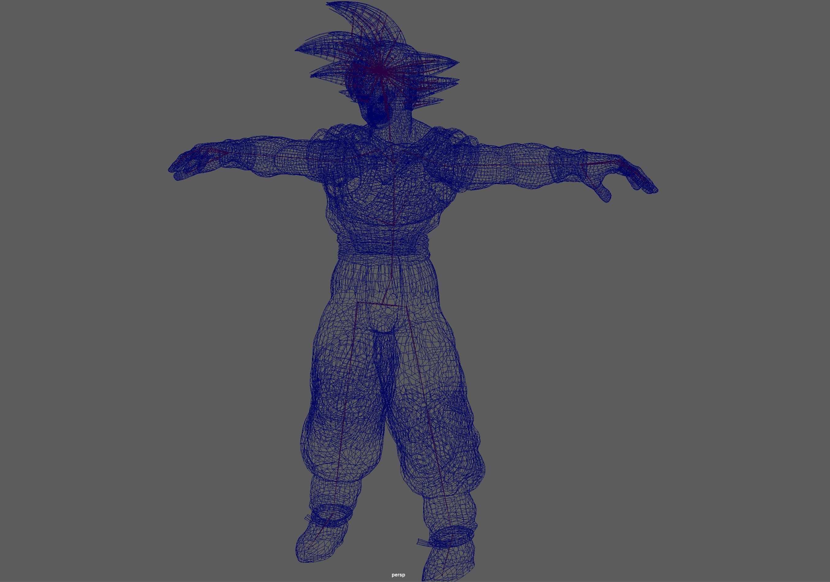 Goku Rigged- Dragon ball z 3D model rigged | CGTrader
