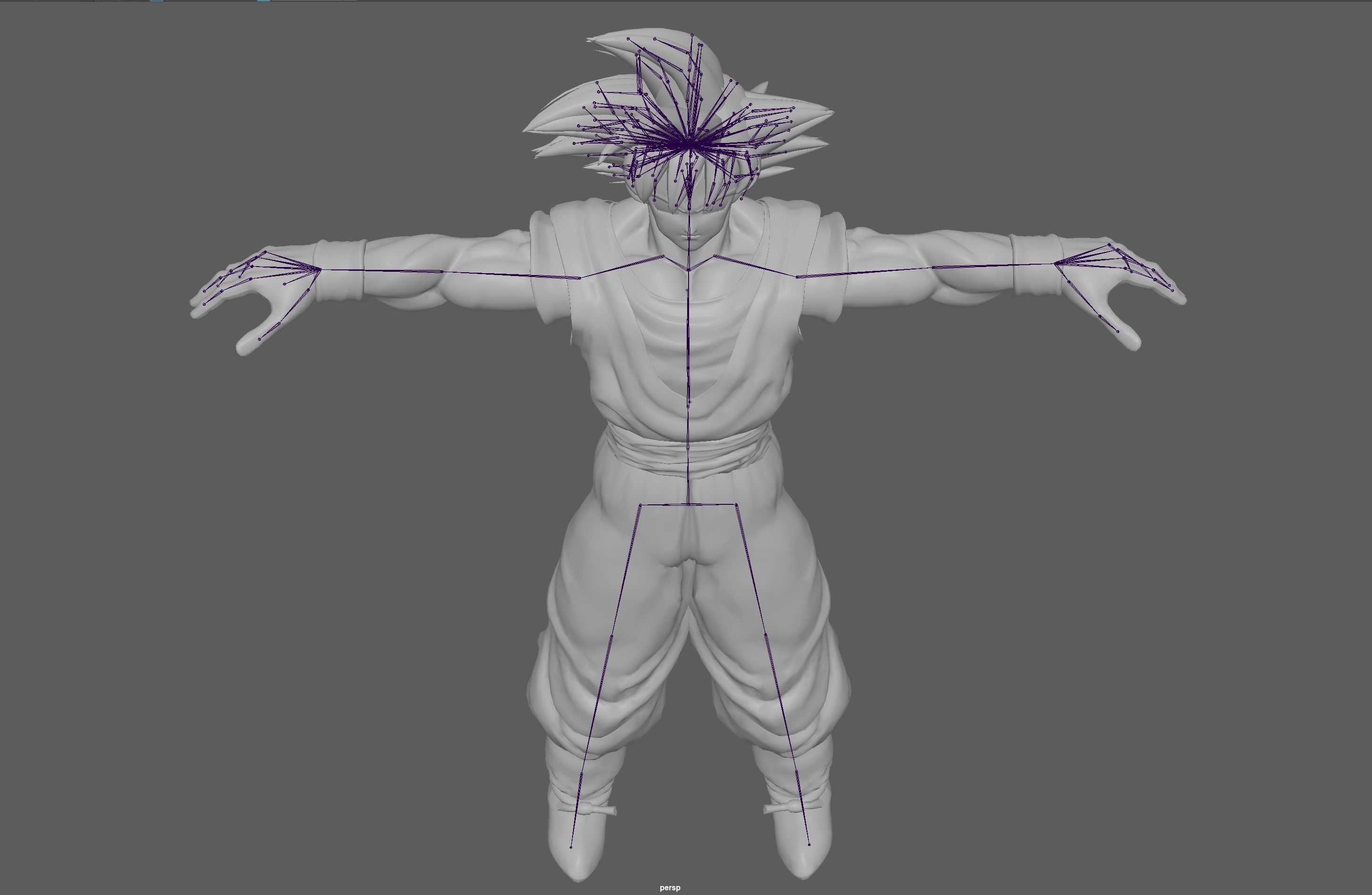 Goku Rigged- Dragon ball z 3D model rigged | CGTrader