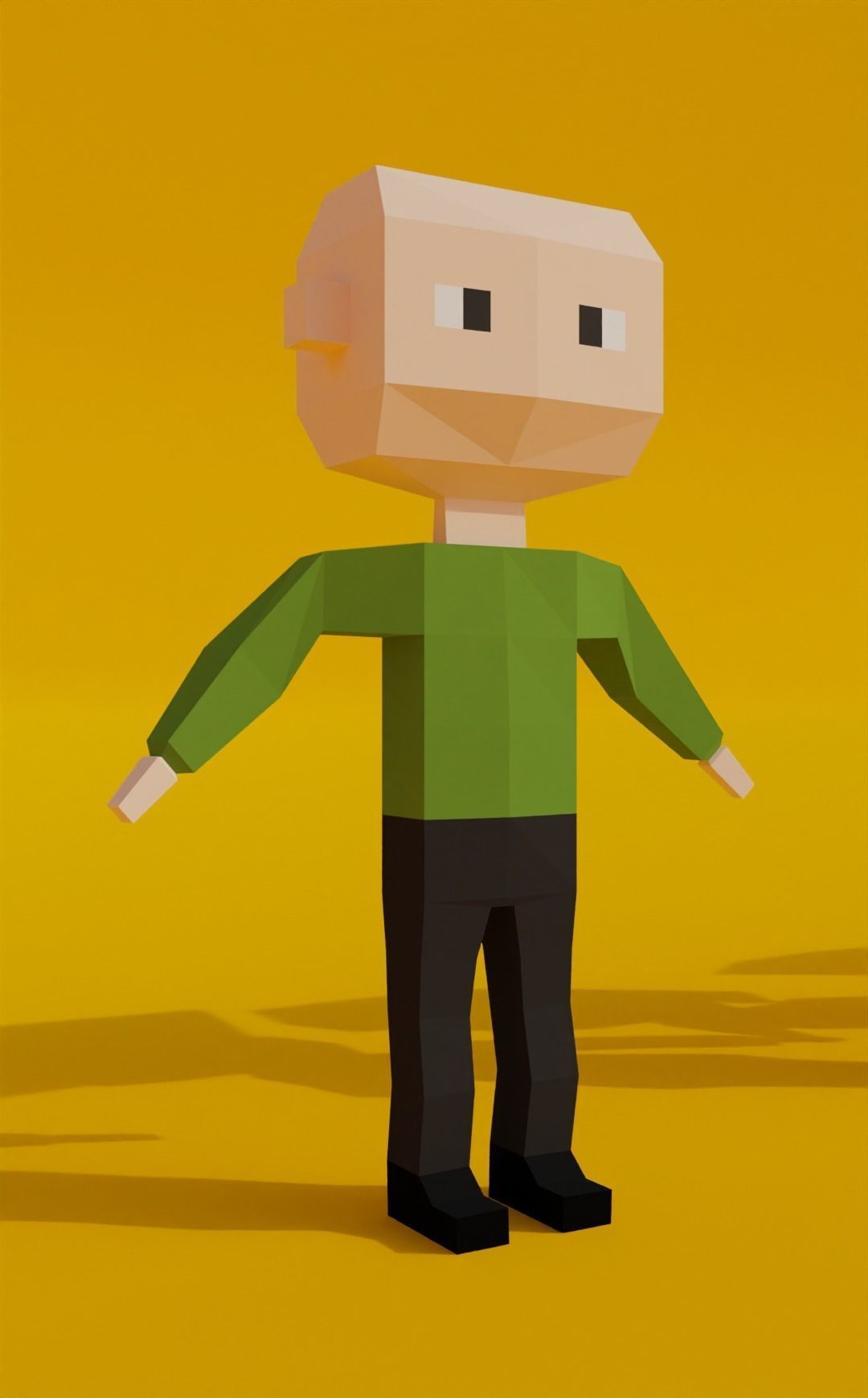 3D model low poly character pack VR / AR / low-poly | CGTrader