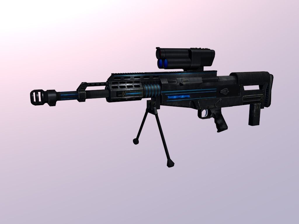 3D model AC12 gun VR / AR / low-poly | CGTrader