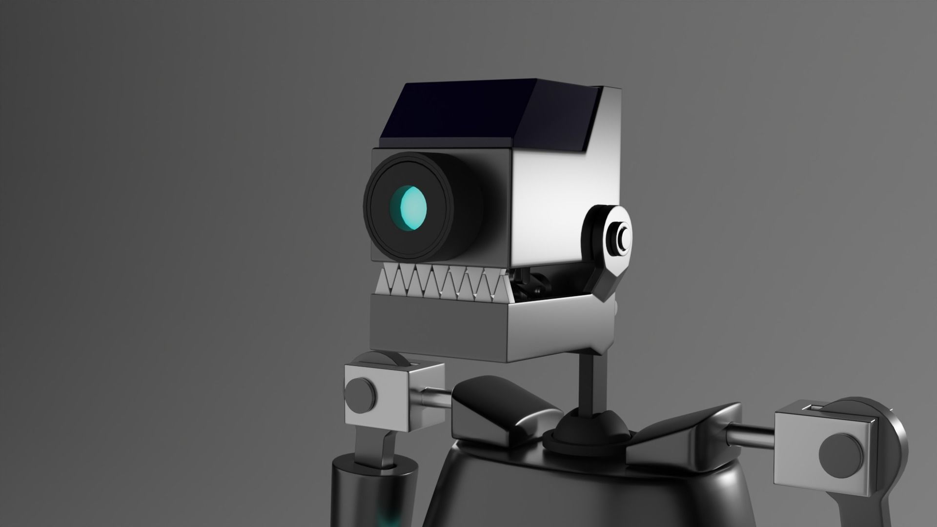 SecurityBot humanoid robot free 3D model rigged | CGTrader