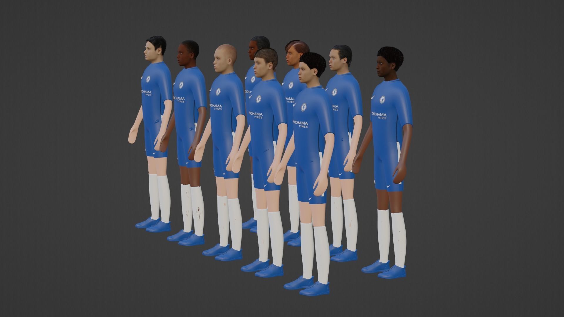 3D model Chelsea Team VR / AR / low-poly | CGTrader