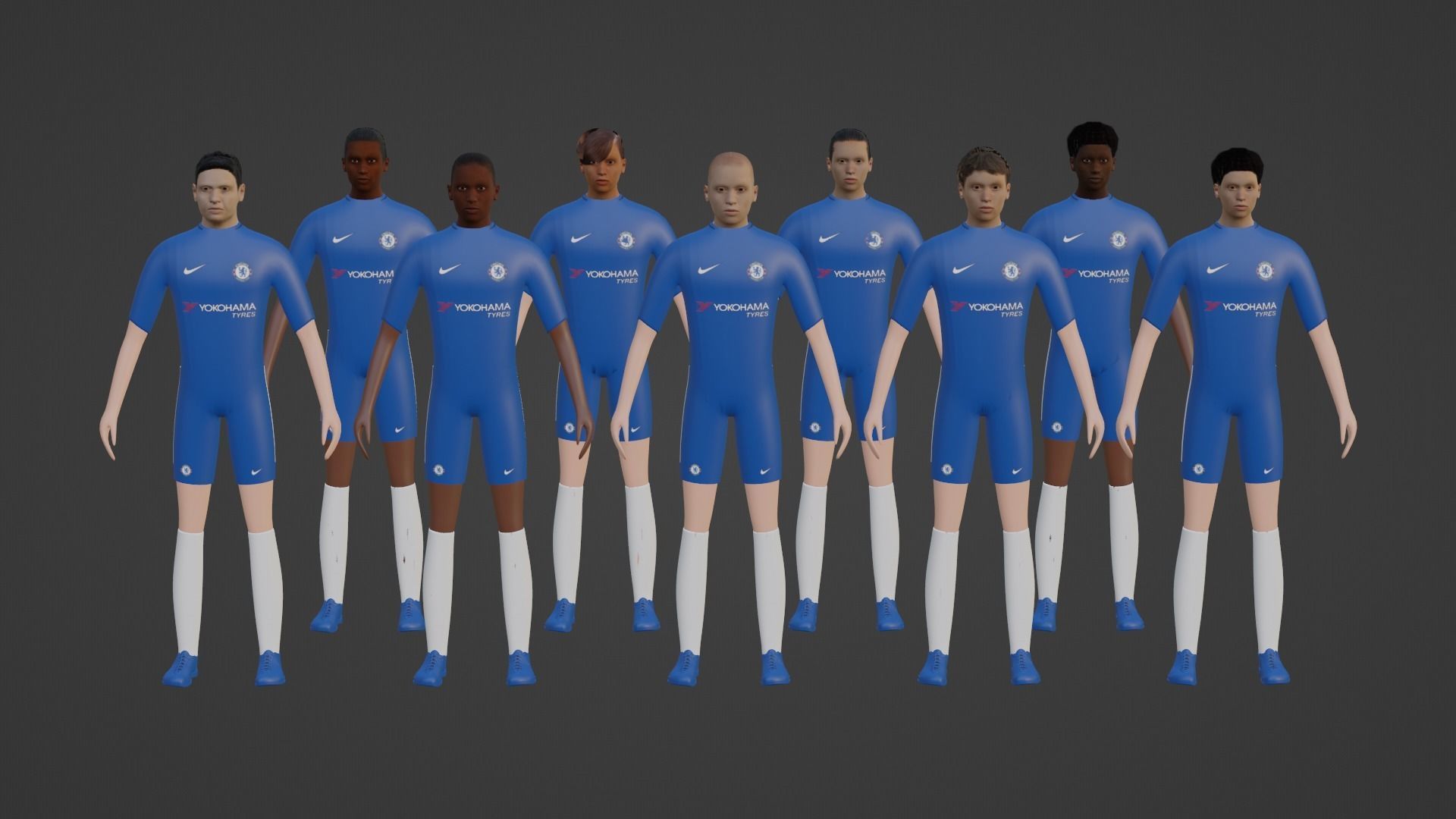 3D model Chelsea Team VR / AR / low-poly | CGTrader