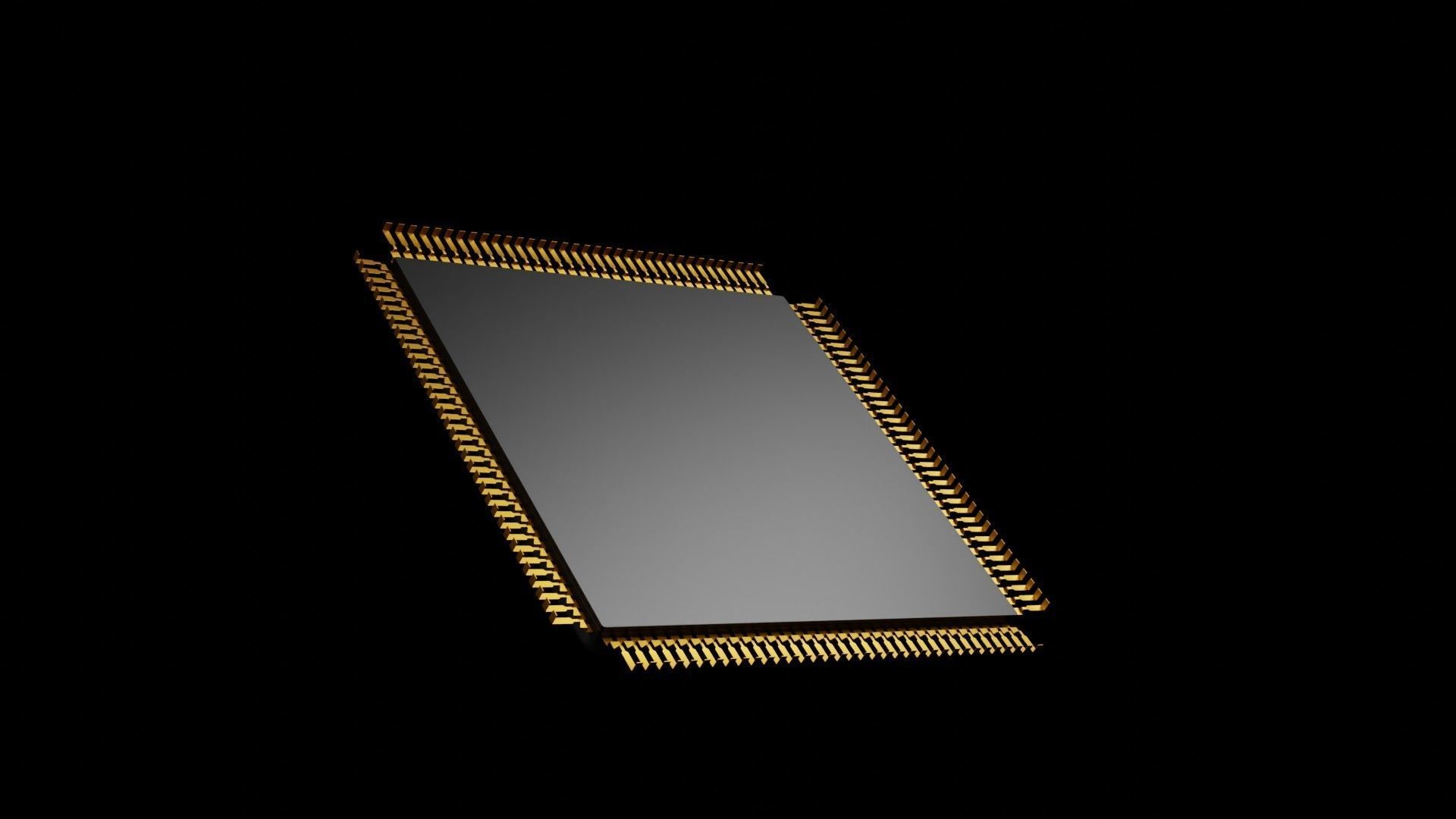 chip-cpu amd ryzen processor 3D model | CGTrader