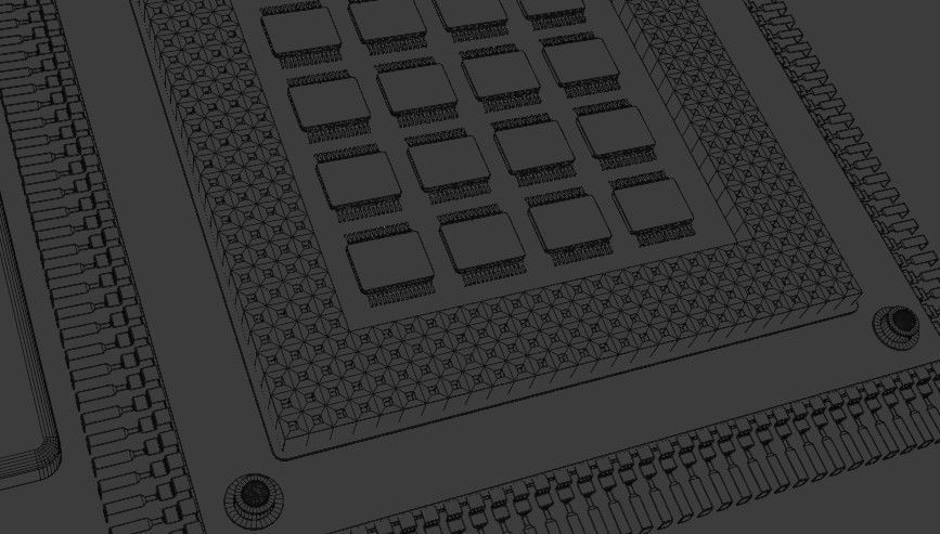 chip-cpu amd ryzen processor 3D model | CGTrader