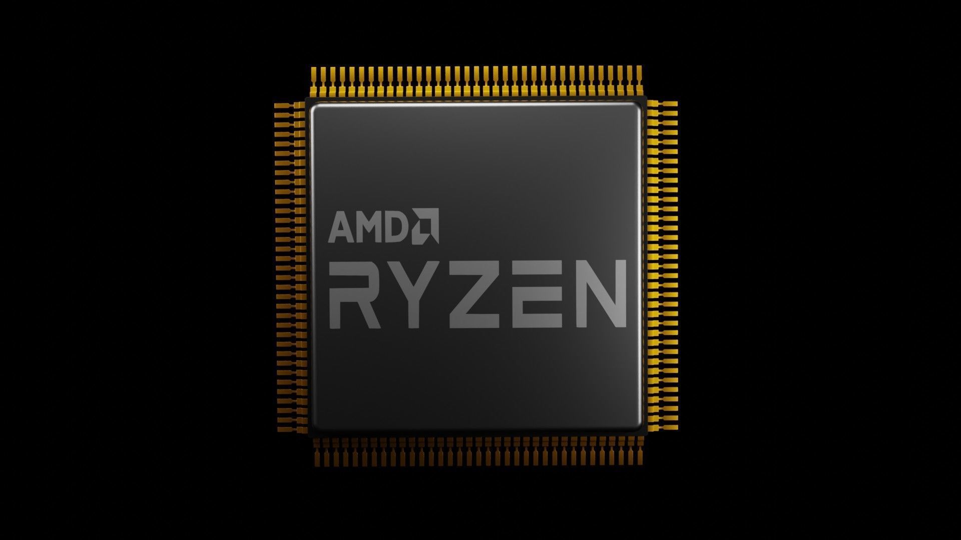 chip-cpu amd ryzen processor 3D model | CGTrader