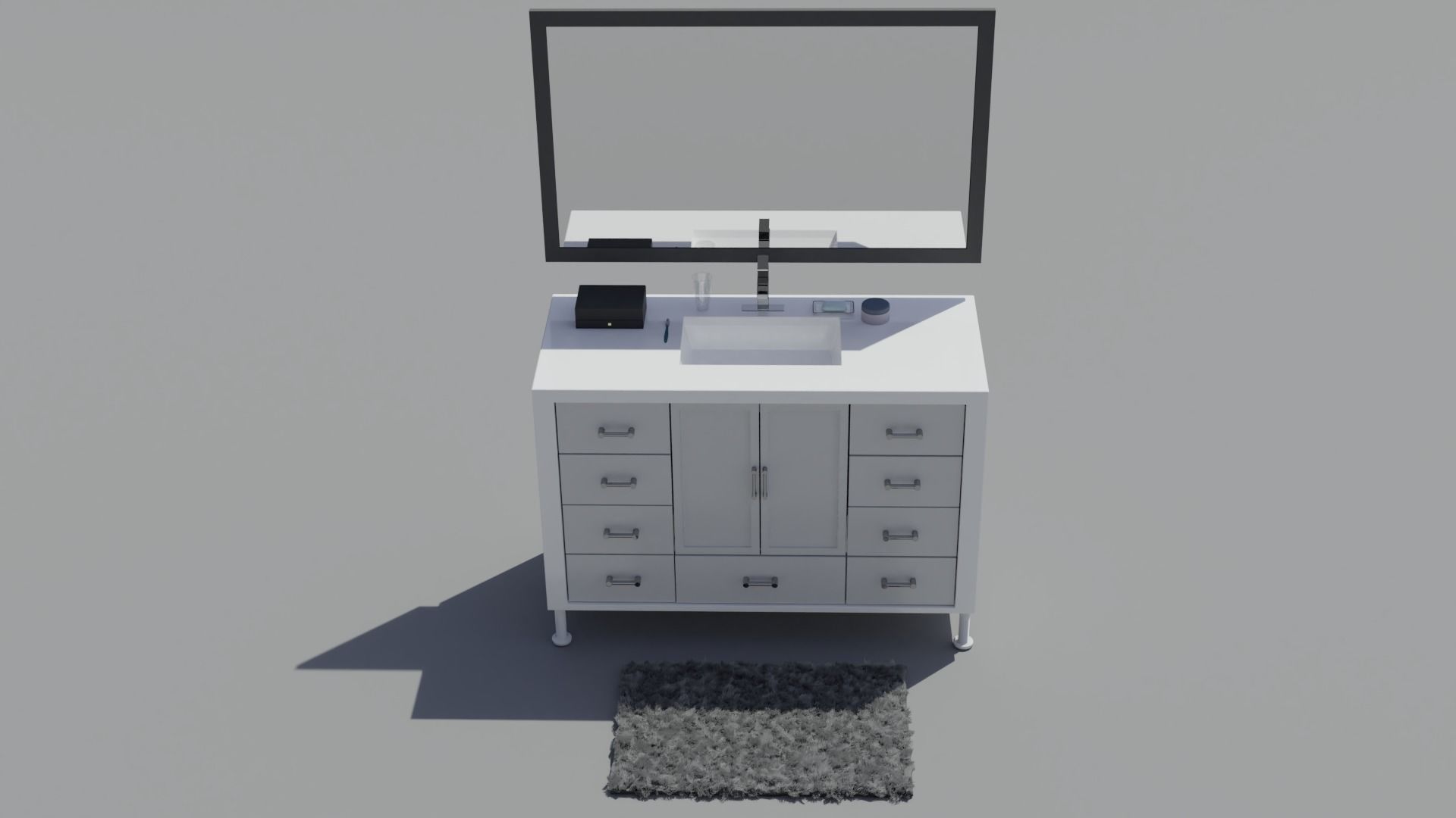 Modern Vanity Set 3D model | CGTrader