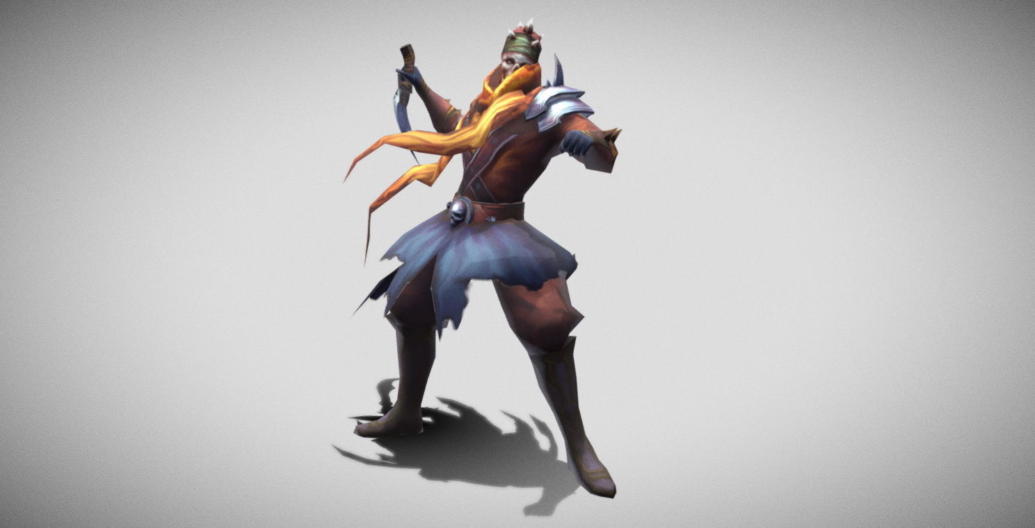 3D model Dungeon Fantasy Monster - Desert Skeleton Assassin VR / AR ...