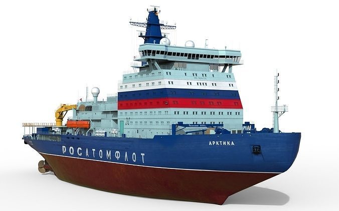 Arktika Project 22220 icebreakers 3D model | CGTrader