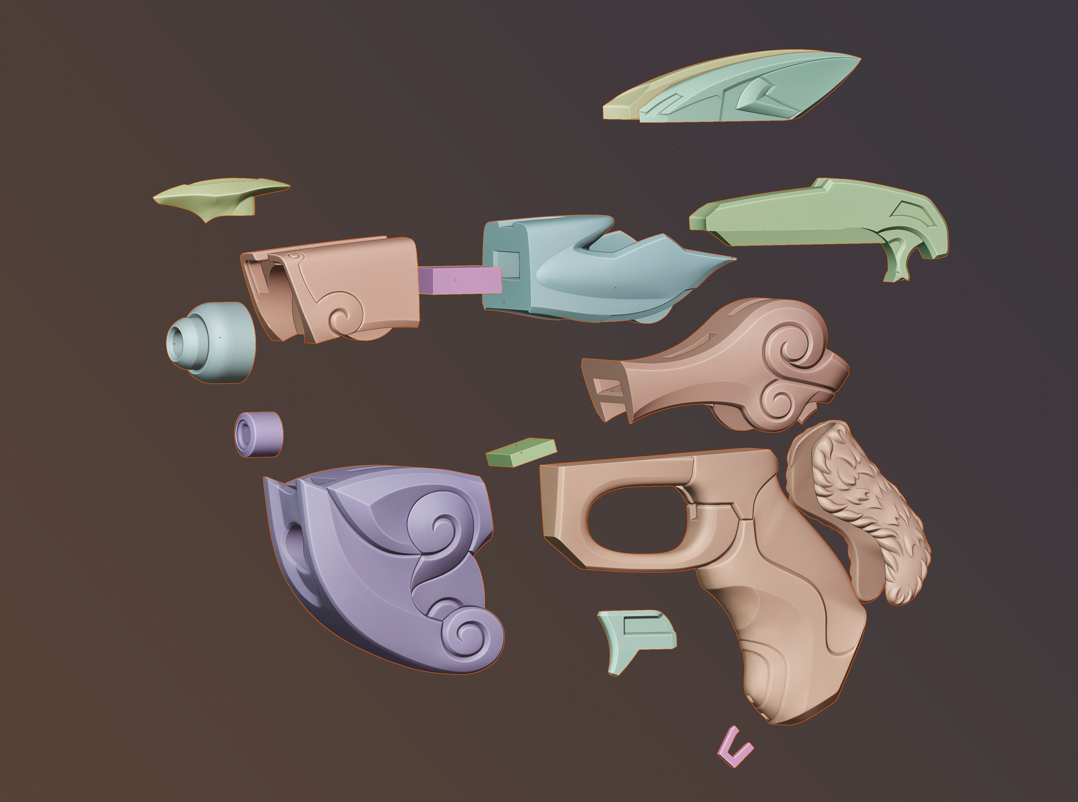 OVERWATCH DVa Shin-Ryeong Gun cosplay 3D model 3D printable | CGTrader