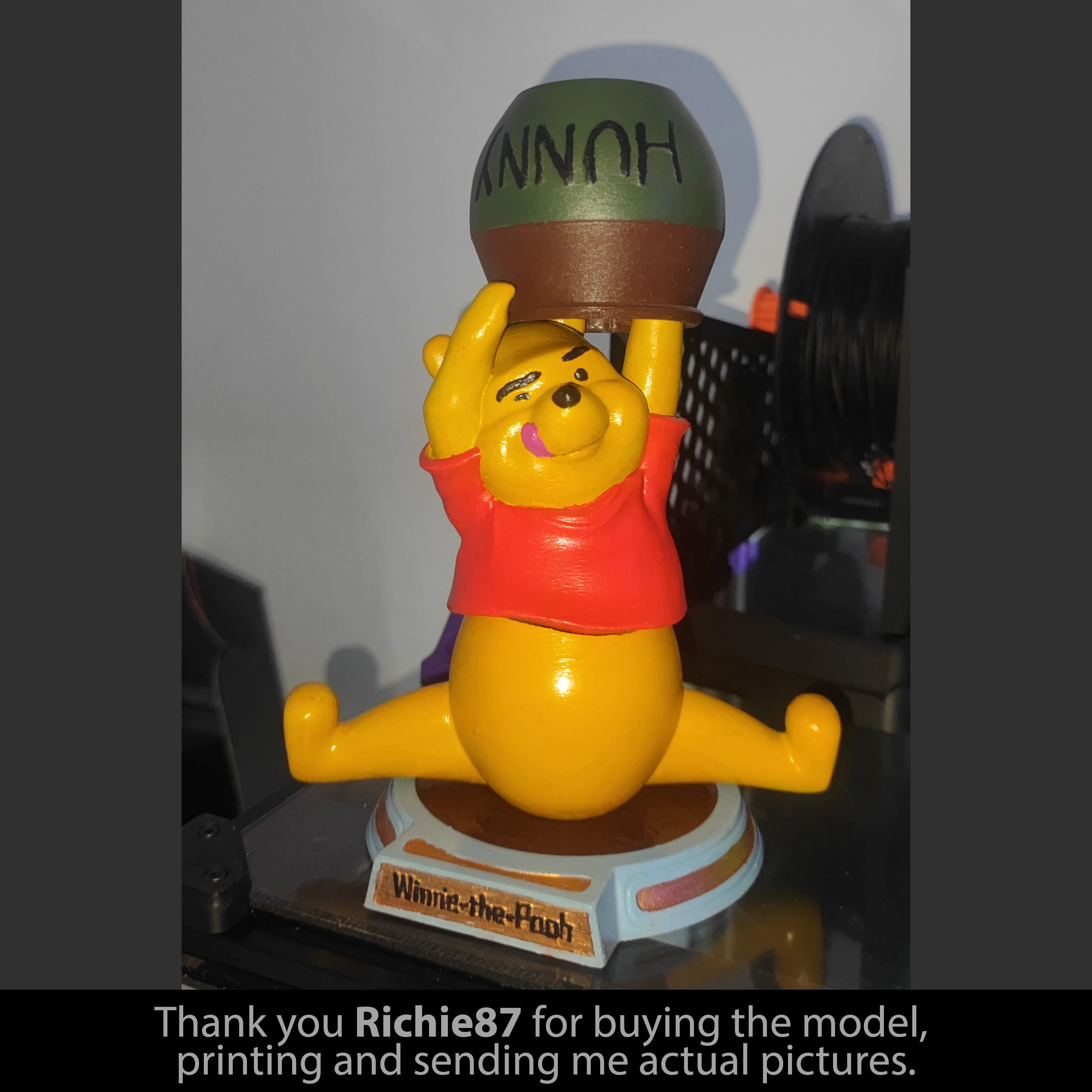Winnie - the - Pooh 3D model 3D printable | CGTrader