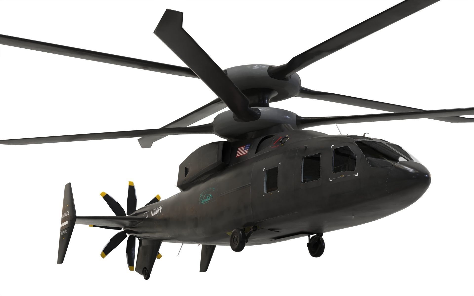 Sikorsky Boeing SB 1 Defiant helicopter 3D model | CGTrader