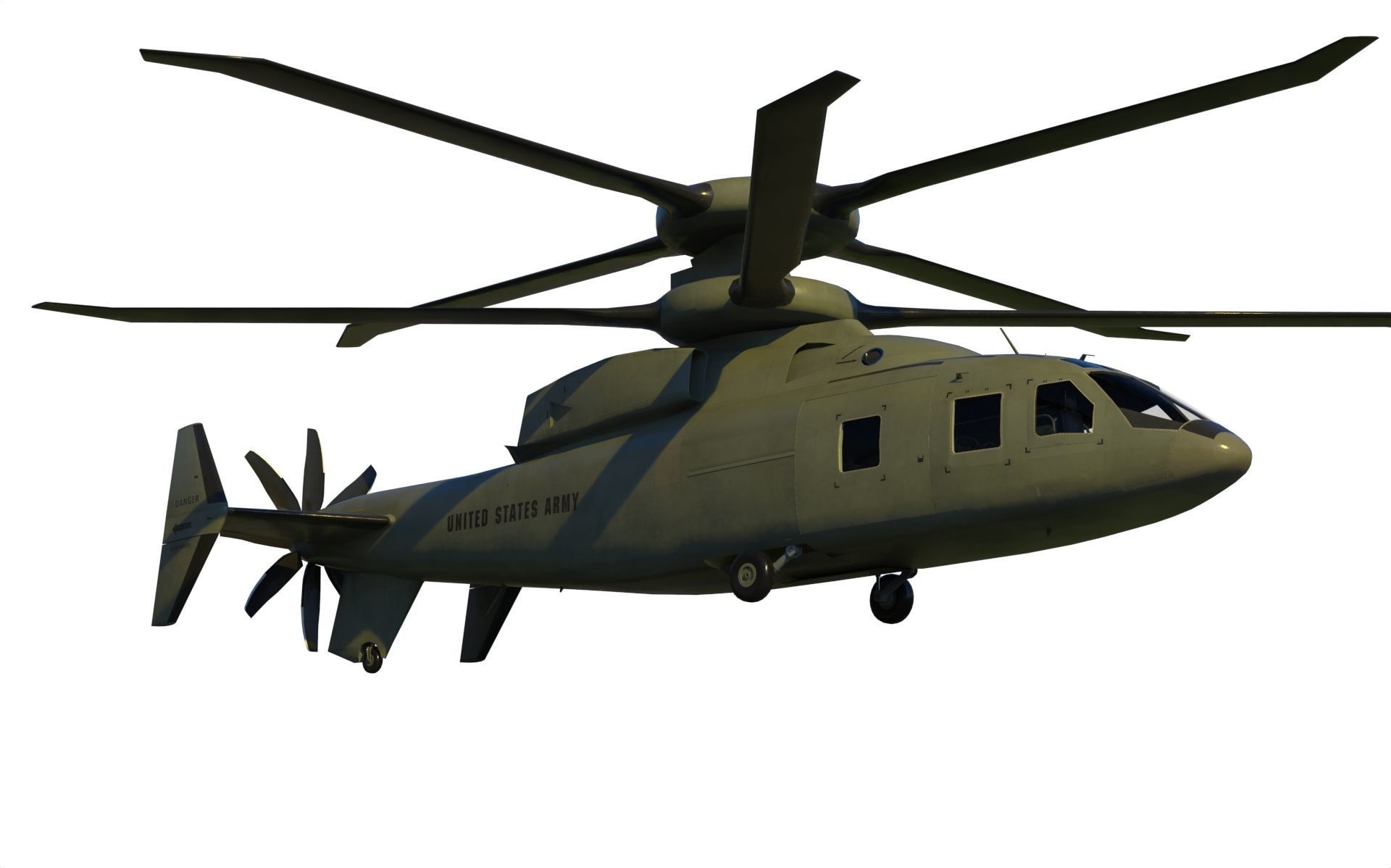Sikorsky Boeing SB 1 Defiant helicopter 3D model | CGTrader