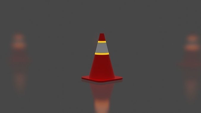 Traffic cone 3D model | CGTrader