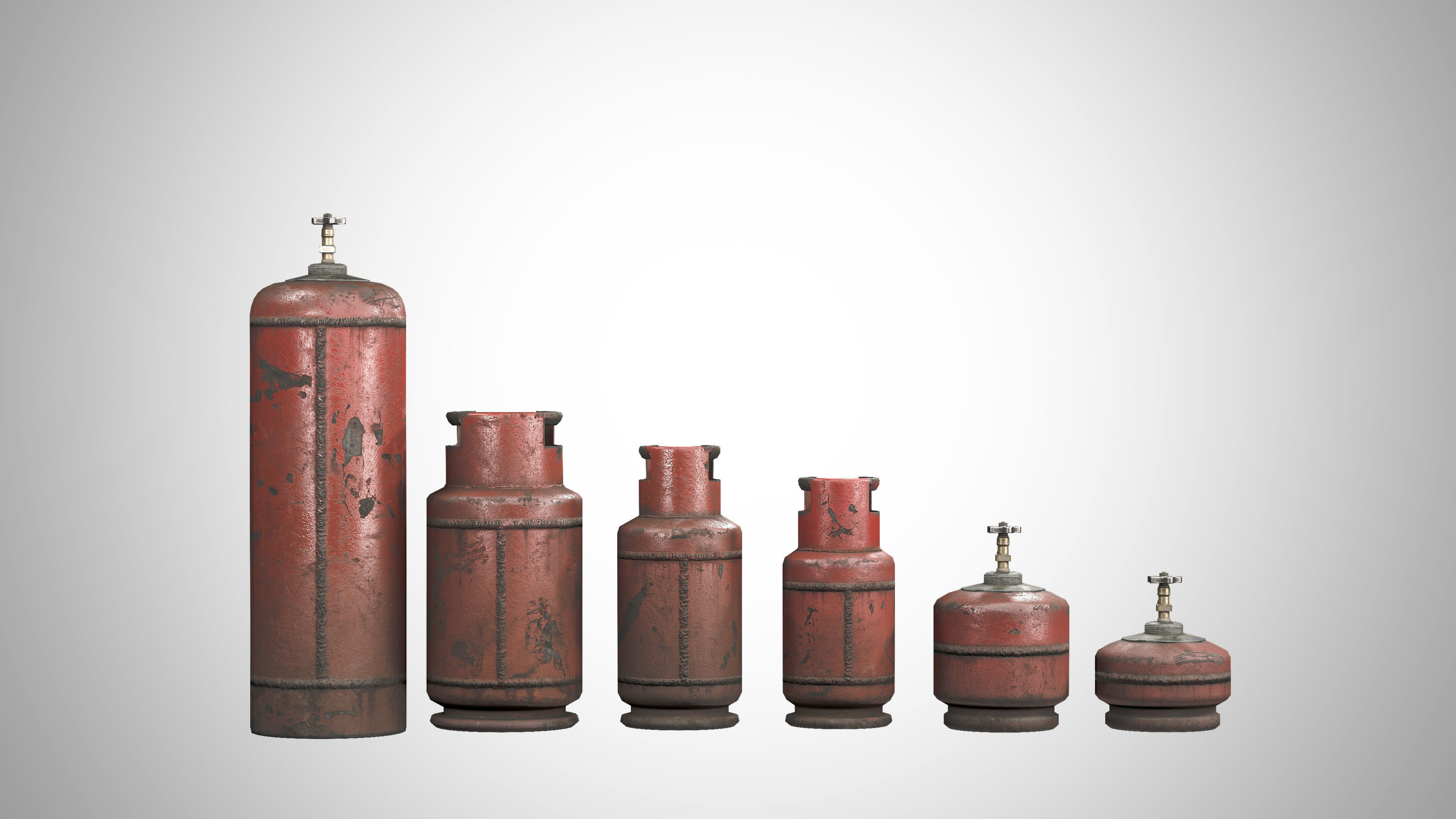 3D model Gas Cylinders VR / AR / low-poly | CGTrader