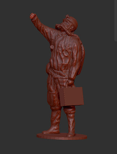 rescue man commander 3D model 3D printable | CGTrader