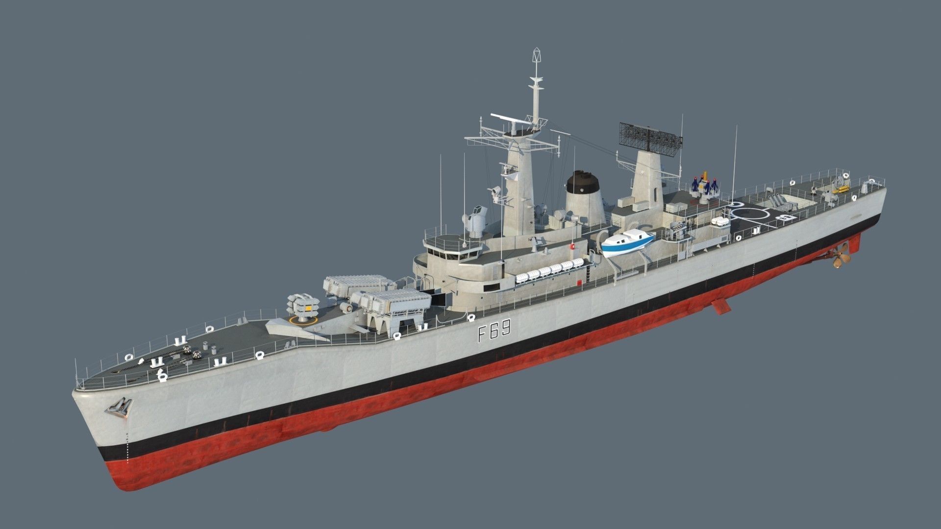 Leander class frigate 3D model | CGTrader
