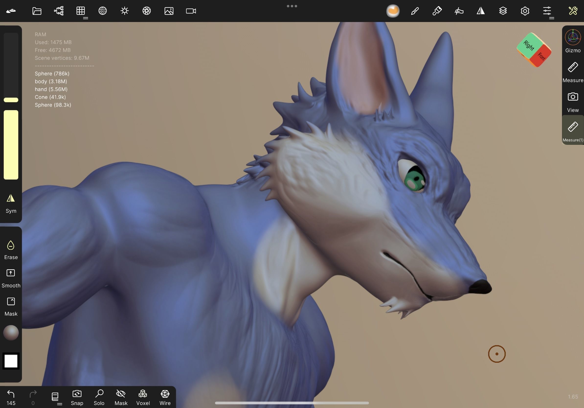 Furry Wolf 3D model | CGTrader