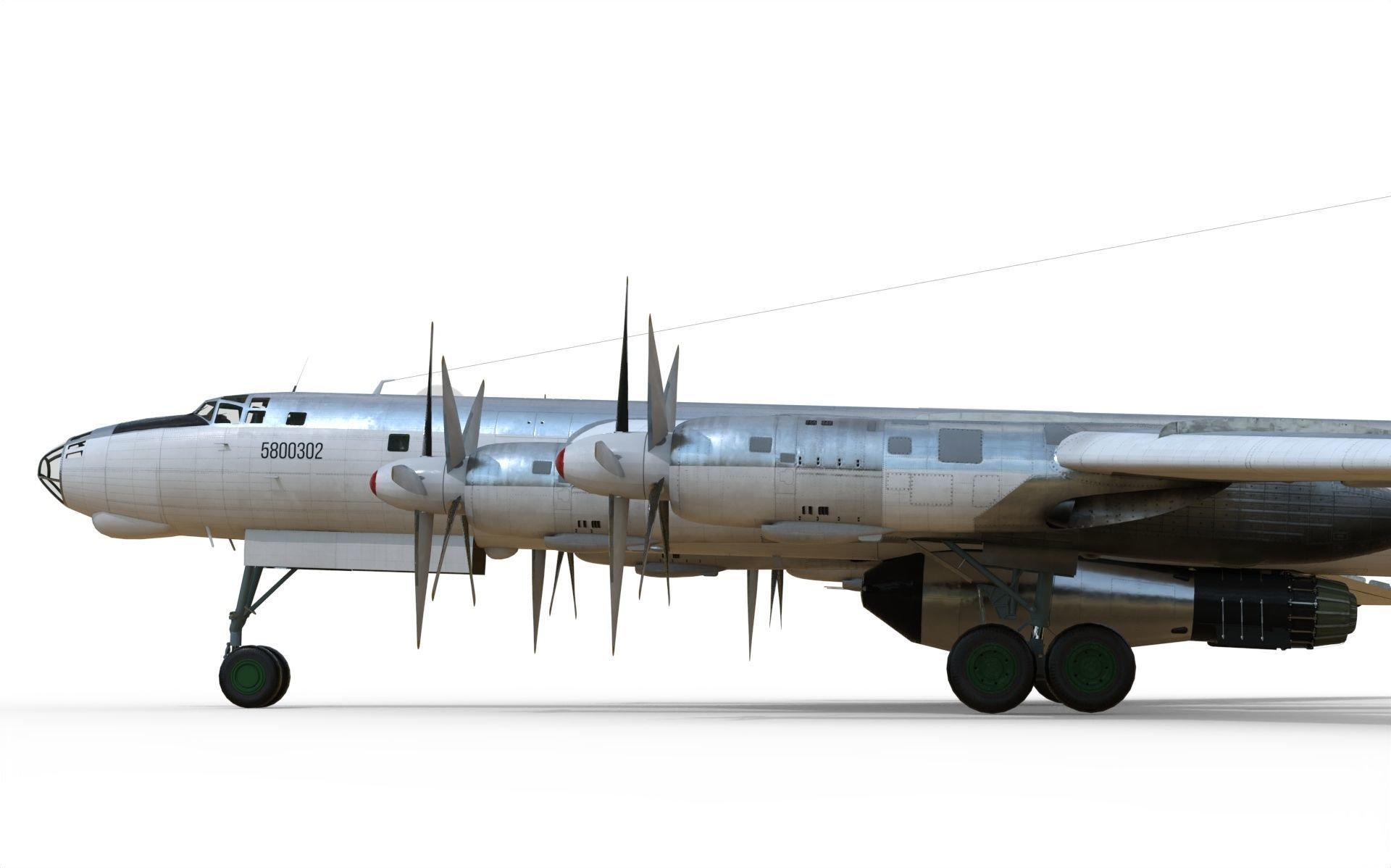 Tupolev Tu-95V Bear A Tsar Bomba 3D model | CGTrader
