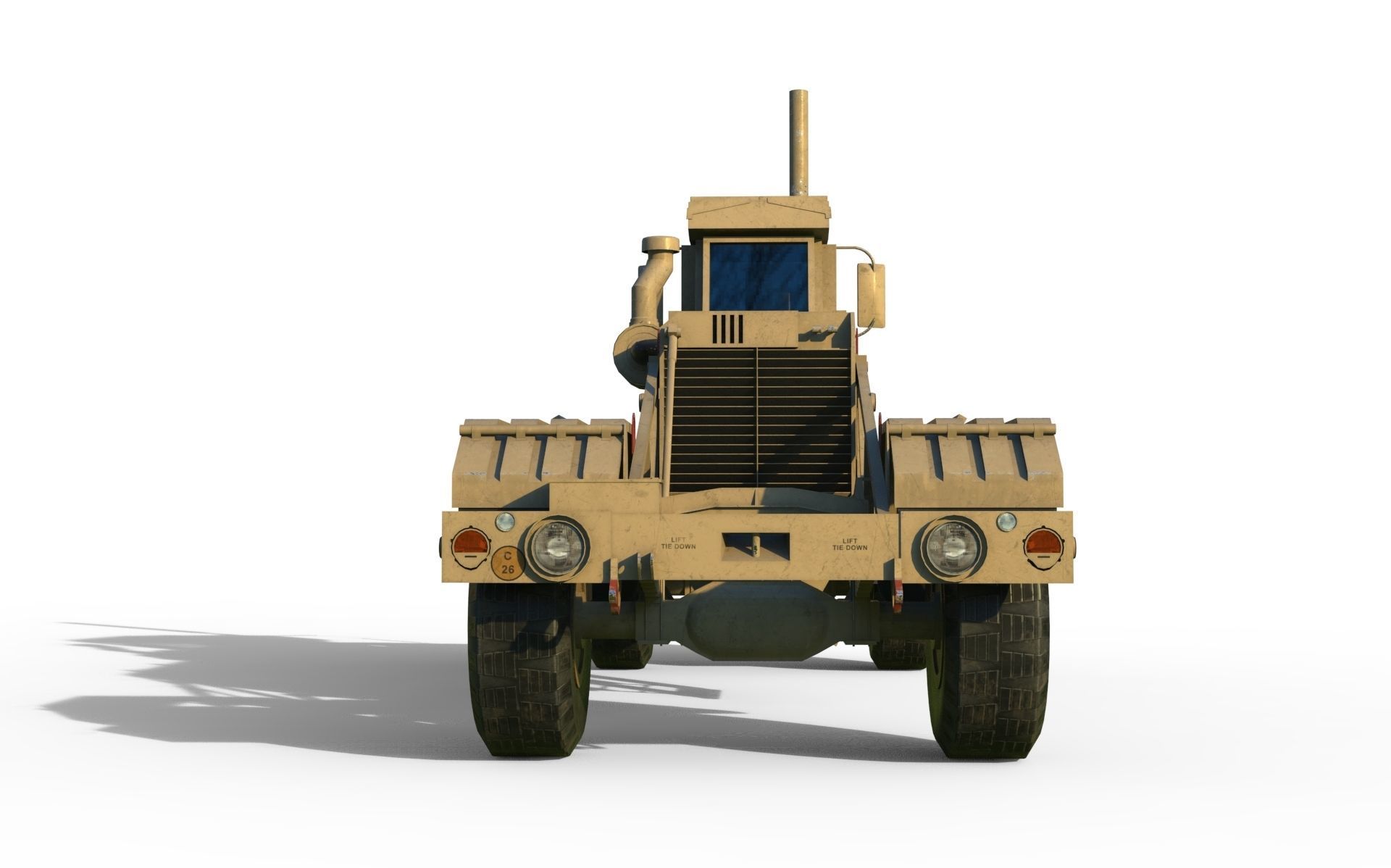 Husky mine detection vehicle 3D model | CGTrader