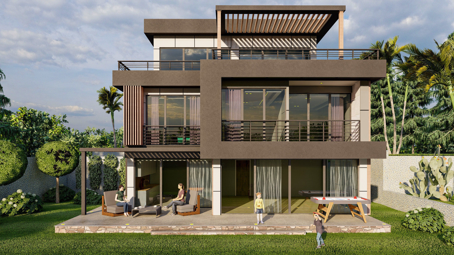3D villa drawing with lumion11 3D model 3D printable | CGTrader