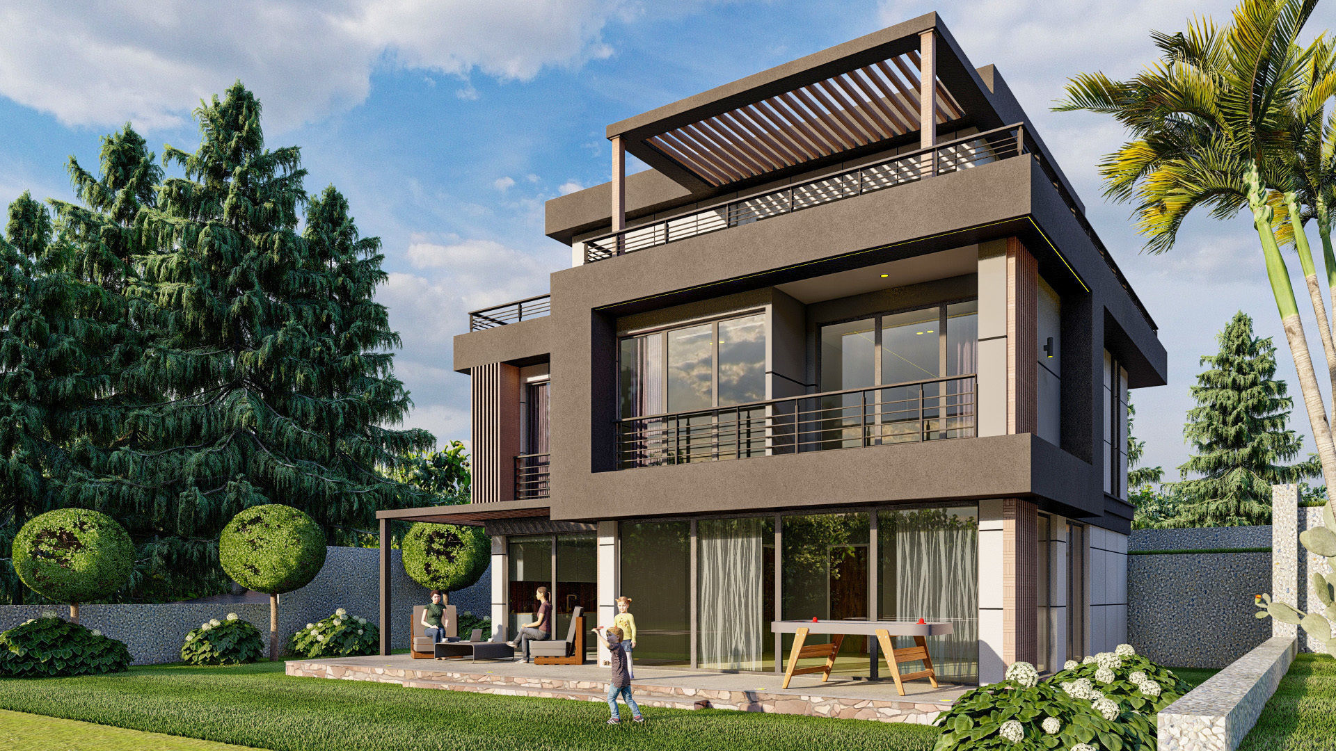 3D villa drawing with lumion11 3D model 3D printable | CGTrader