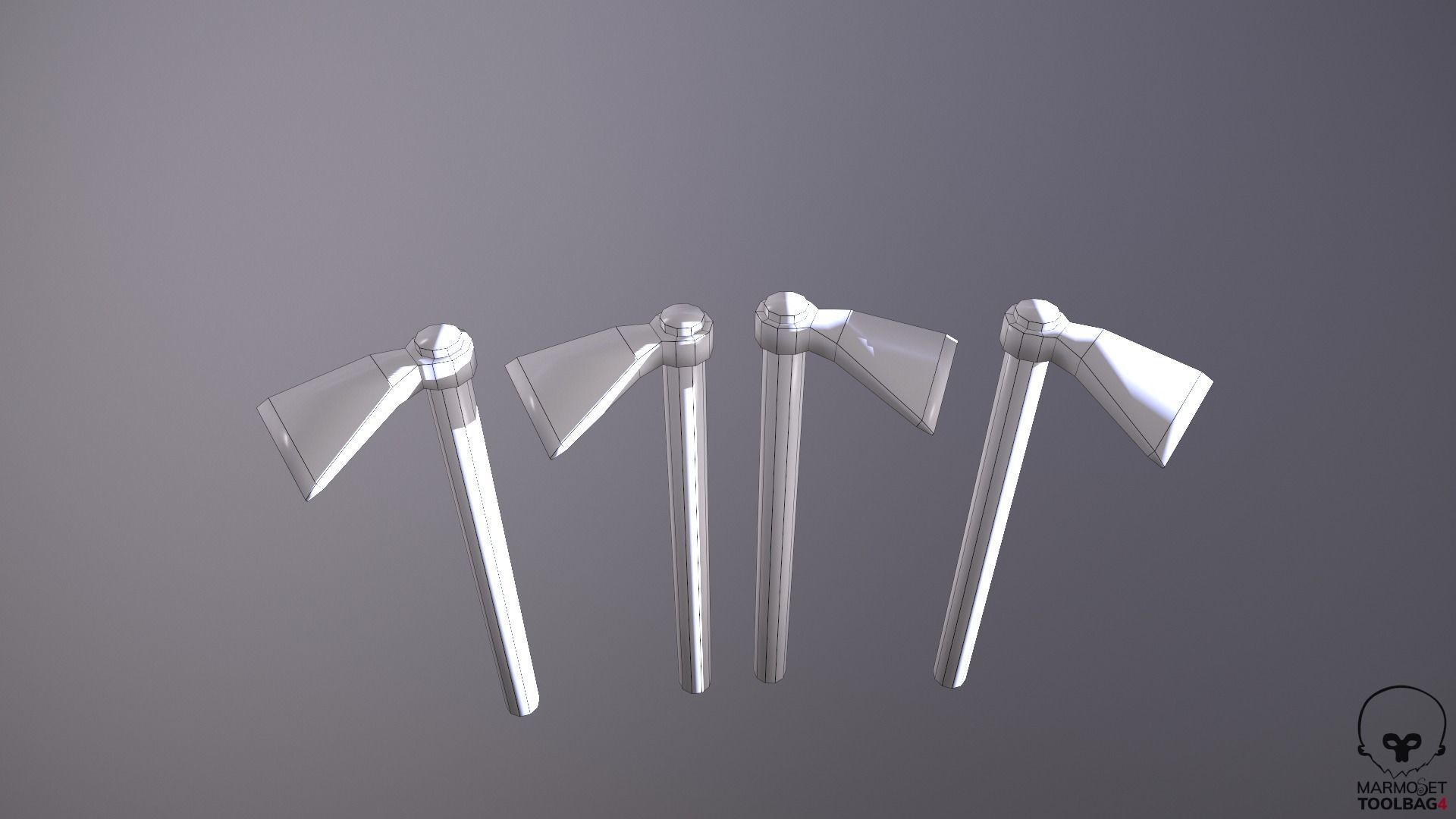 3D model Hoe Lowpoly VR / AR / low-poly | CGTrader