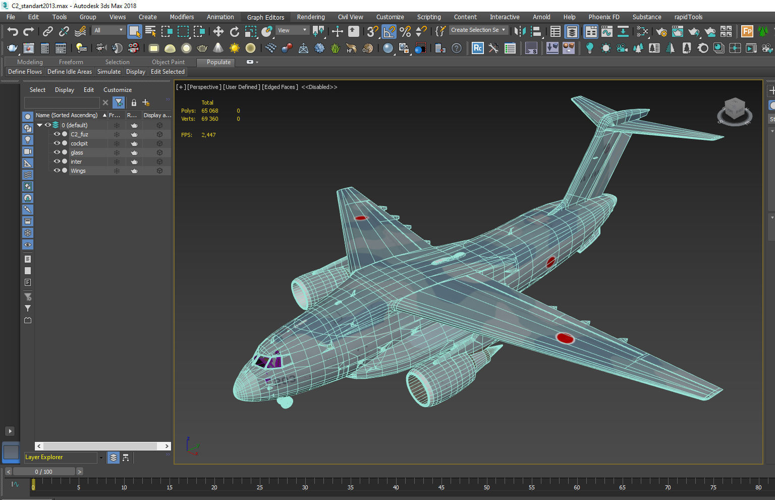 Kawasaki C-2 3D model | CGTrader