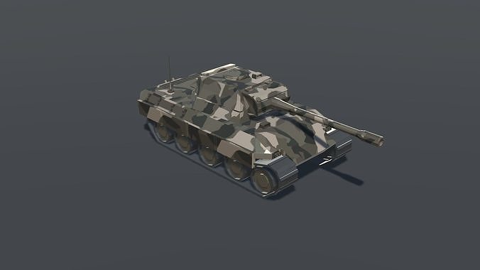 3D model War Tank Low Poly VR / AR / low-poly | CGTrader