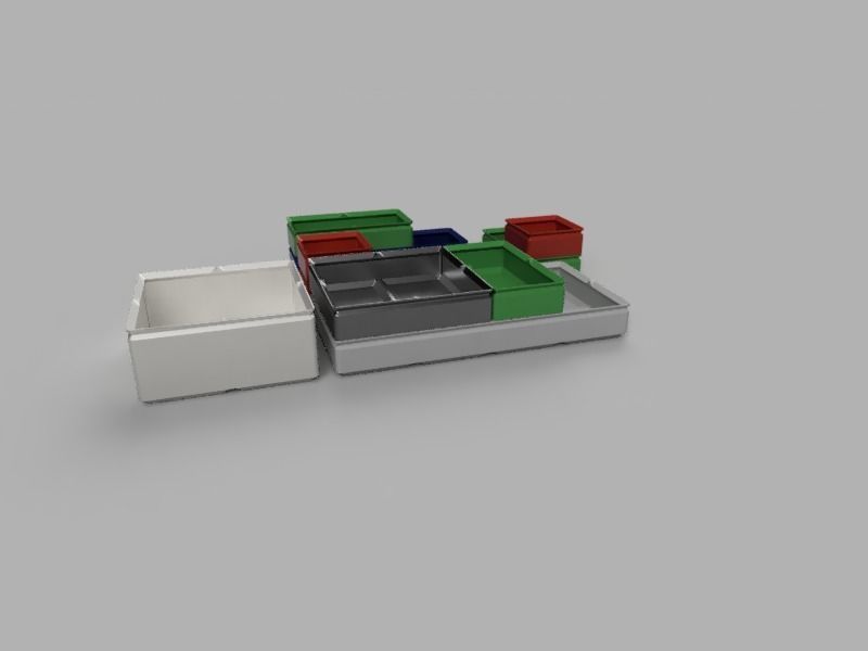 Organizer Boxes 3D model 3D printable | CGTrader