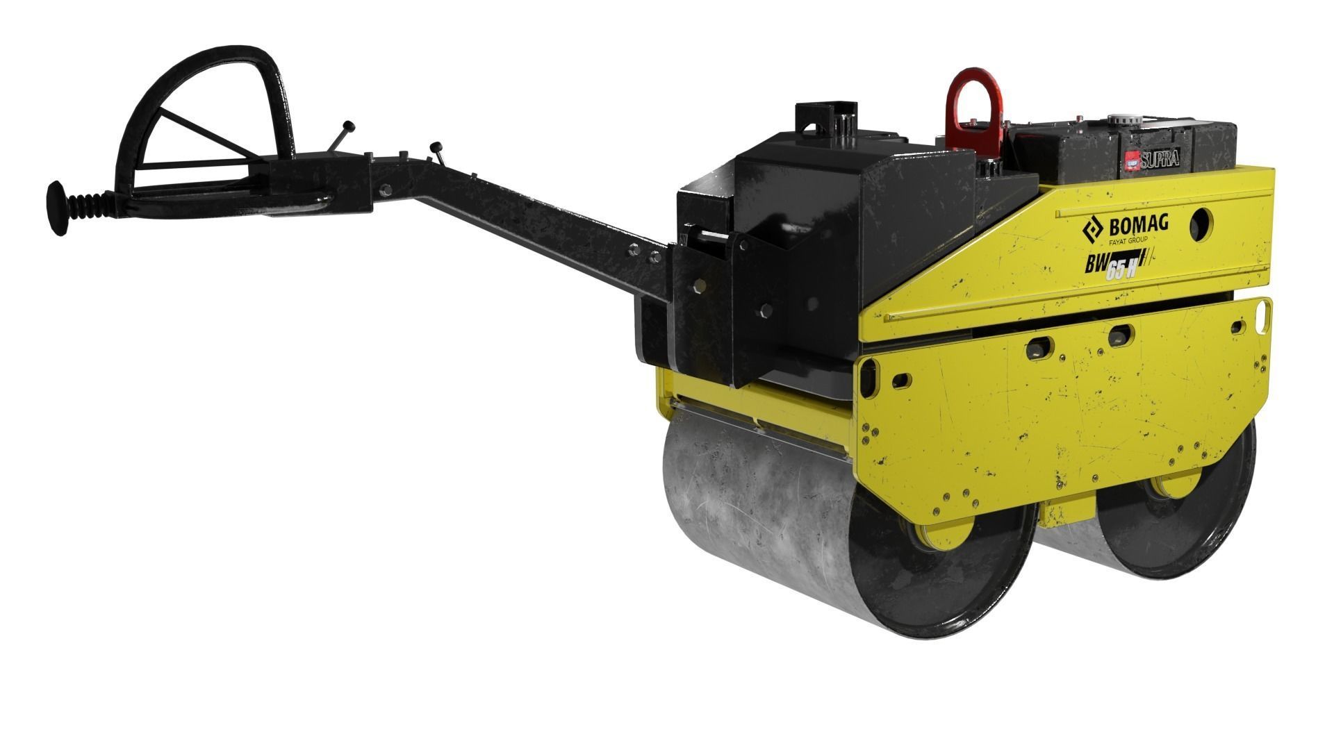 Vibrating Roller Bomag BW 65H 3D model | CGTrader