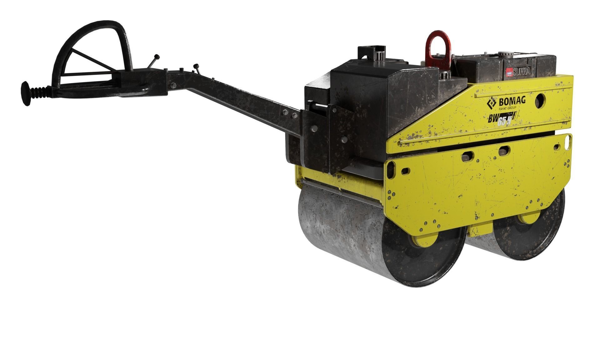 Vibrating Roller Bomag BW 65H 3D model | CGTrader