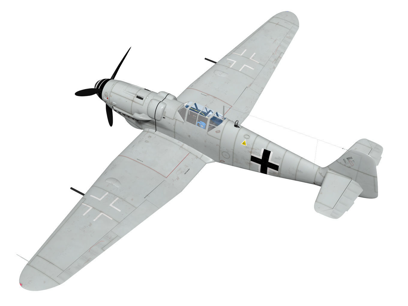 Messerschmitt Bf 109H 3D model | CGTrader