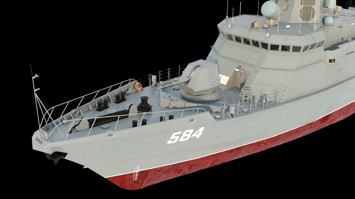 Karakurt class corvette 22800 3D model | CGTrader