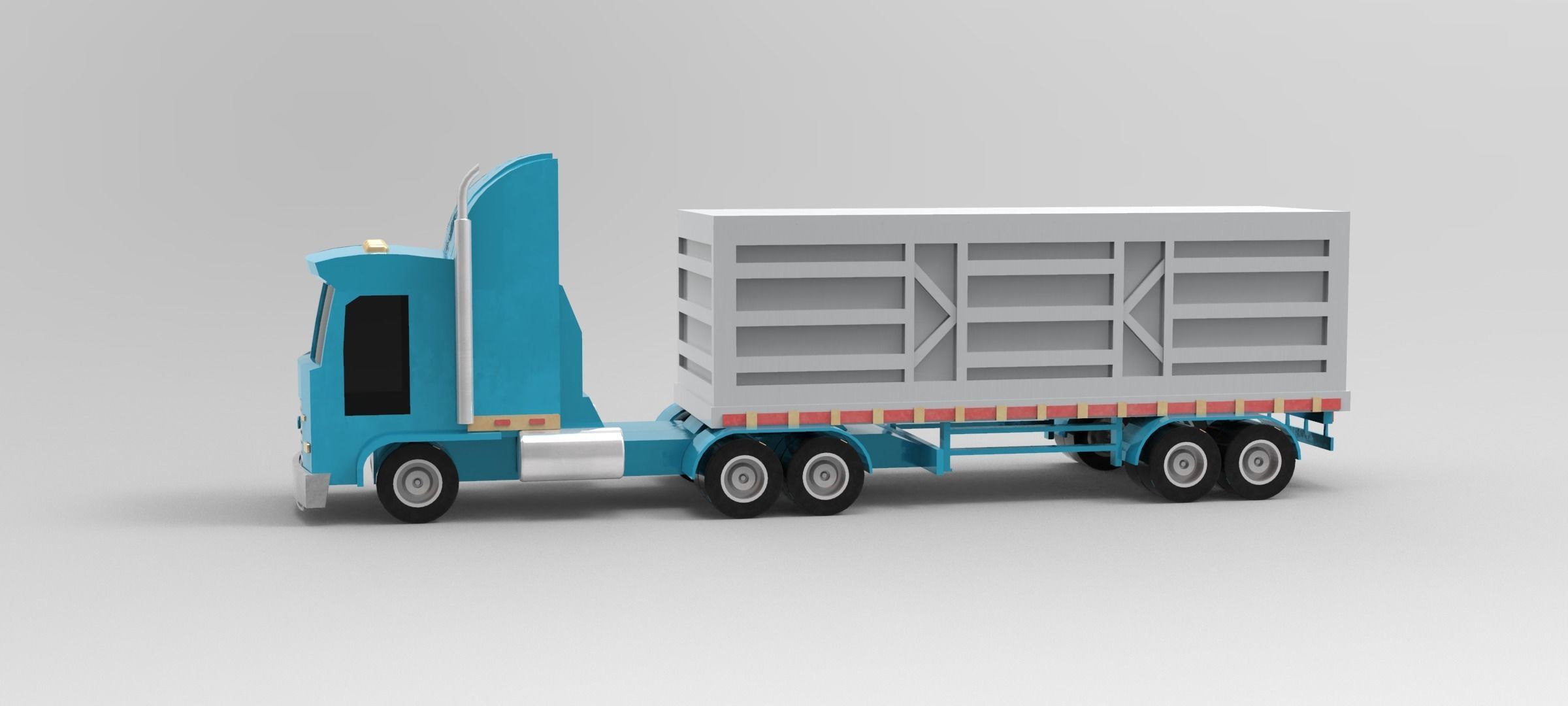 Transport Truck 3D free VR / AR / low-poly 3D model | CGTrader